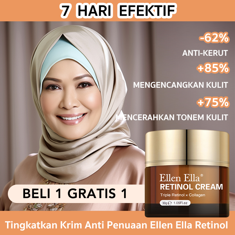 BPOM - Upgrade Ellen Ella Retinol Face Cream-Efek meningkat sebesar 50% - Membantu mengungkapkan ...