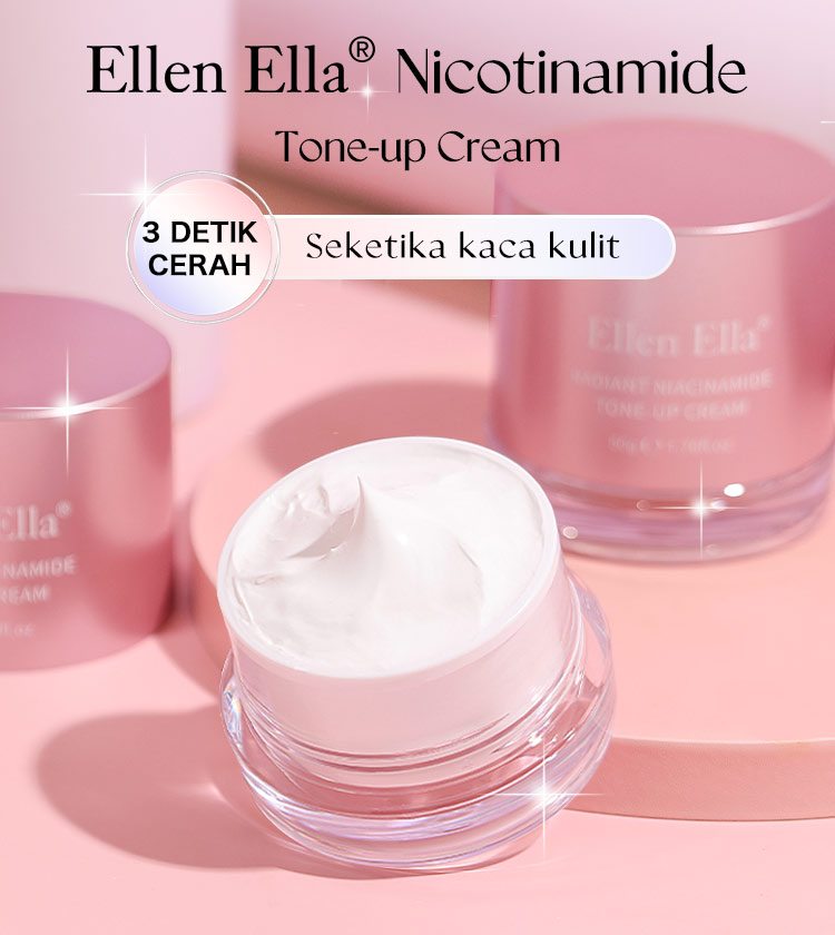 ELLEN ELLA 3-in-1 Tone Up Cream-Ciptakan kulit bercahaya sempurna - dapat digunakan di seluruh ...